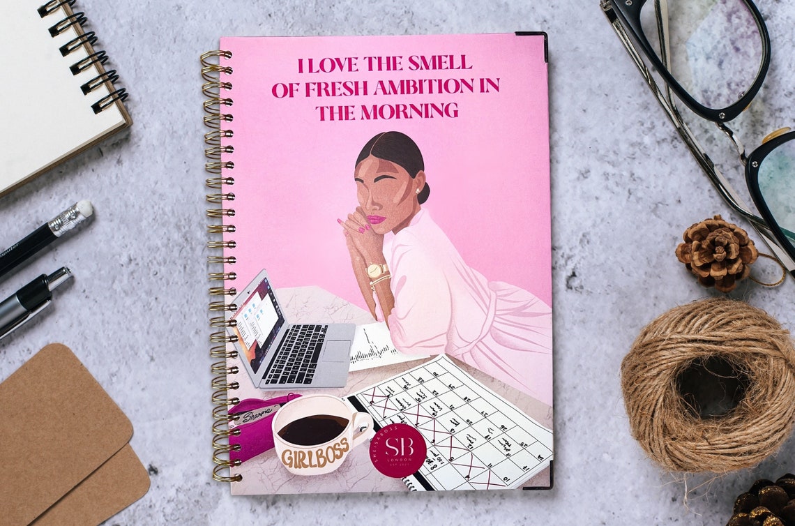 Pink Notebook Journal, Set of 3 Girls Notebooks, Spiral Notebook ...