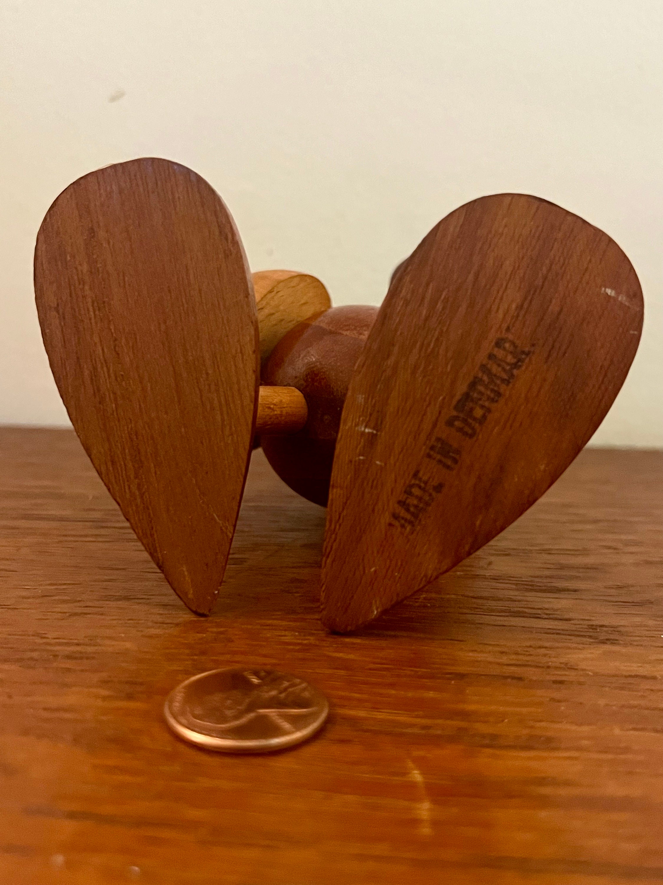 Danish Teak, Rope, & Metal Vintage Viking Figurine Pencil Holder in the ...
