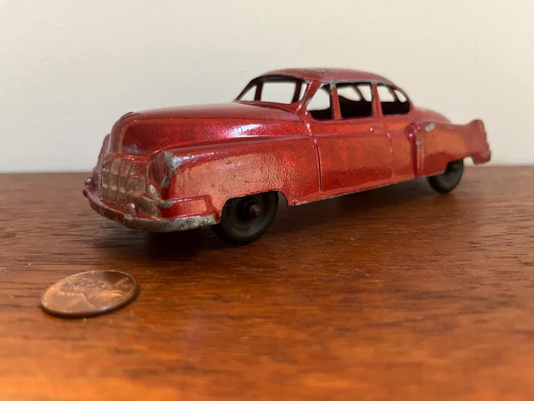 Structo 20 Vintage Diecast Red Metal Toy Cadillac Car With Honest Wear ...