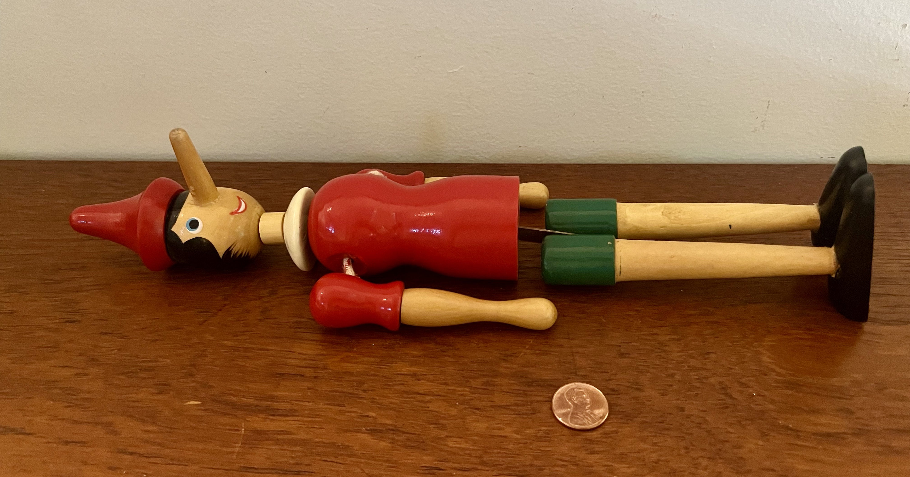 Galetti giocattoli Brevettati Vintage Italian Wood Pinocchio Jointed ...