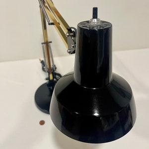 Electrix Vintage Black Enamel & Brass Chrome Architects Desk, Table or ...