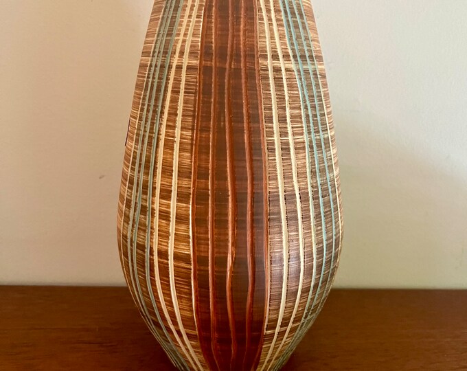 Mesa Ware Vintage German Umber, White and Blue Ceramic Vase With ...