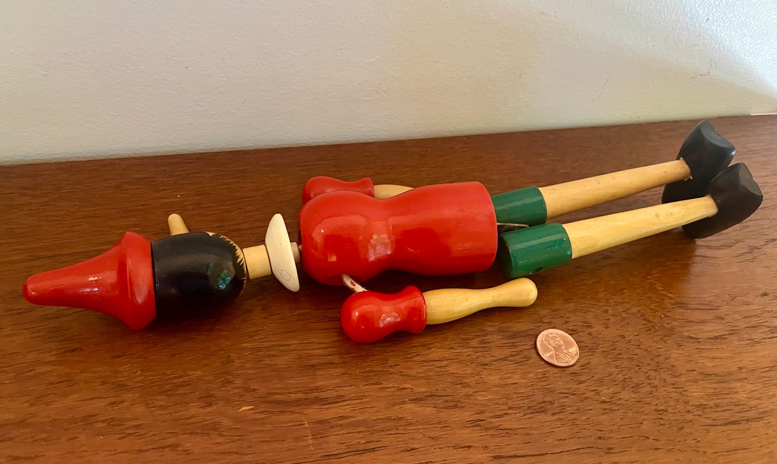 Galetti giocattoli Brevettati Vintage Italian Wood Pinocchio Jointed ...