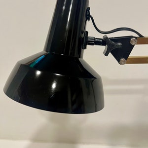 Electrix Vintage Black Enamel & Brass Chrome Architects Desk, Table or ...