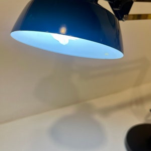 Electrix Vintage Black Enamel & Brass Chrome Architects Desk, Table or ...