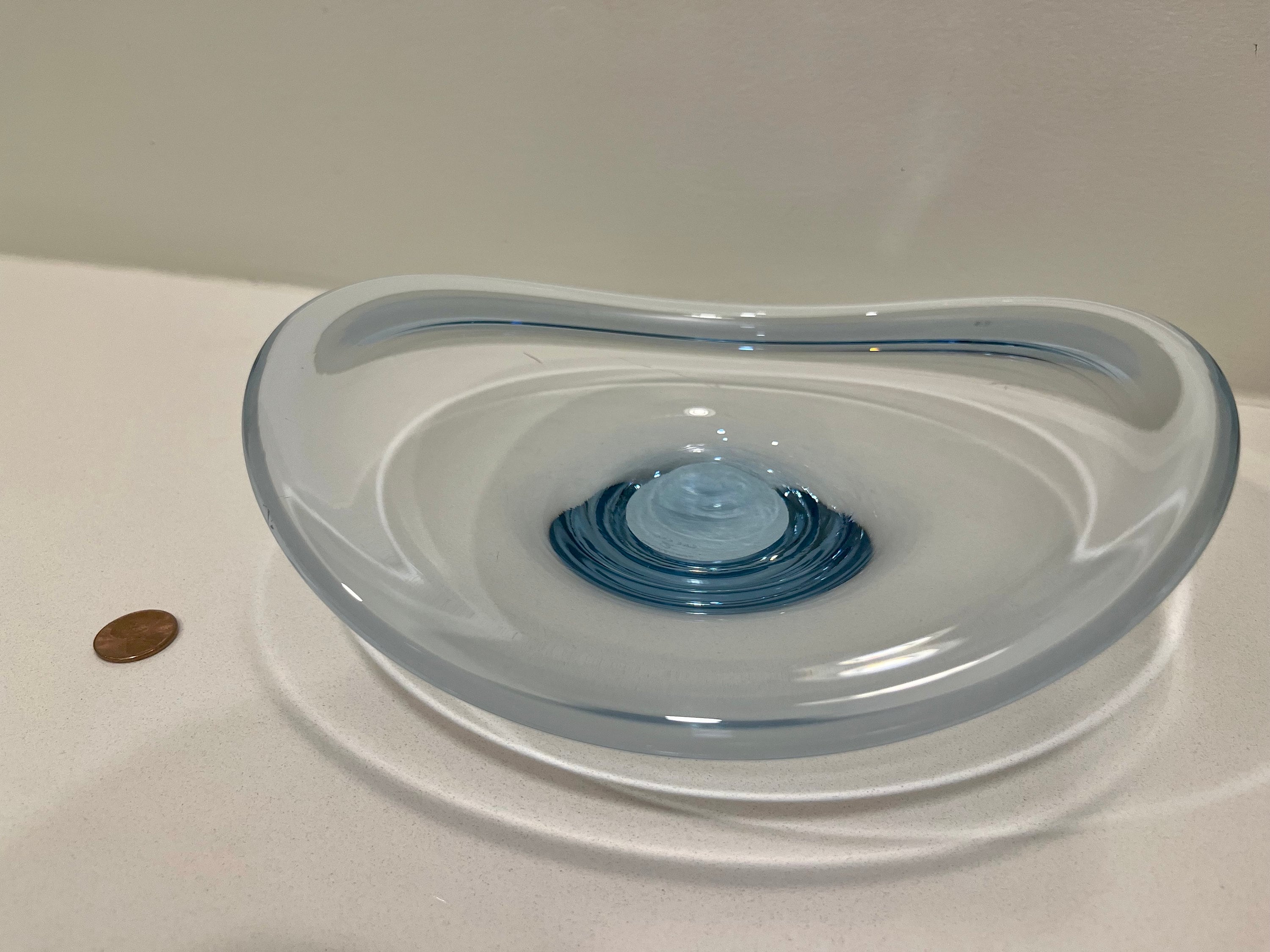 Holmegaard per Lutken Designed Medium-sized 9 Long Vintage Art Glass ...