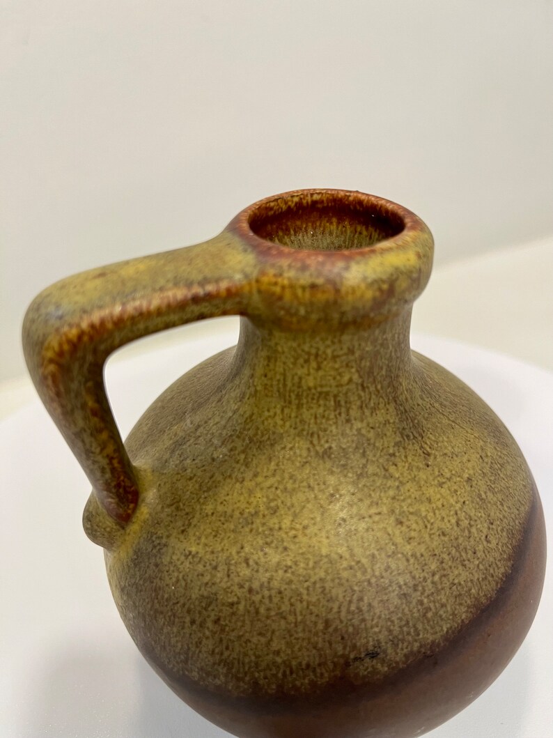 Pigeon Forge Pottery Vintage Ceramic Brown and Olive Glaze Pitcher ...