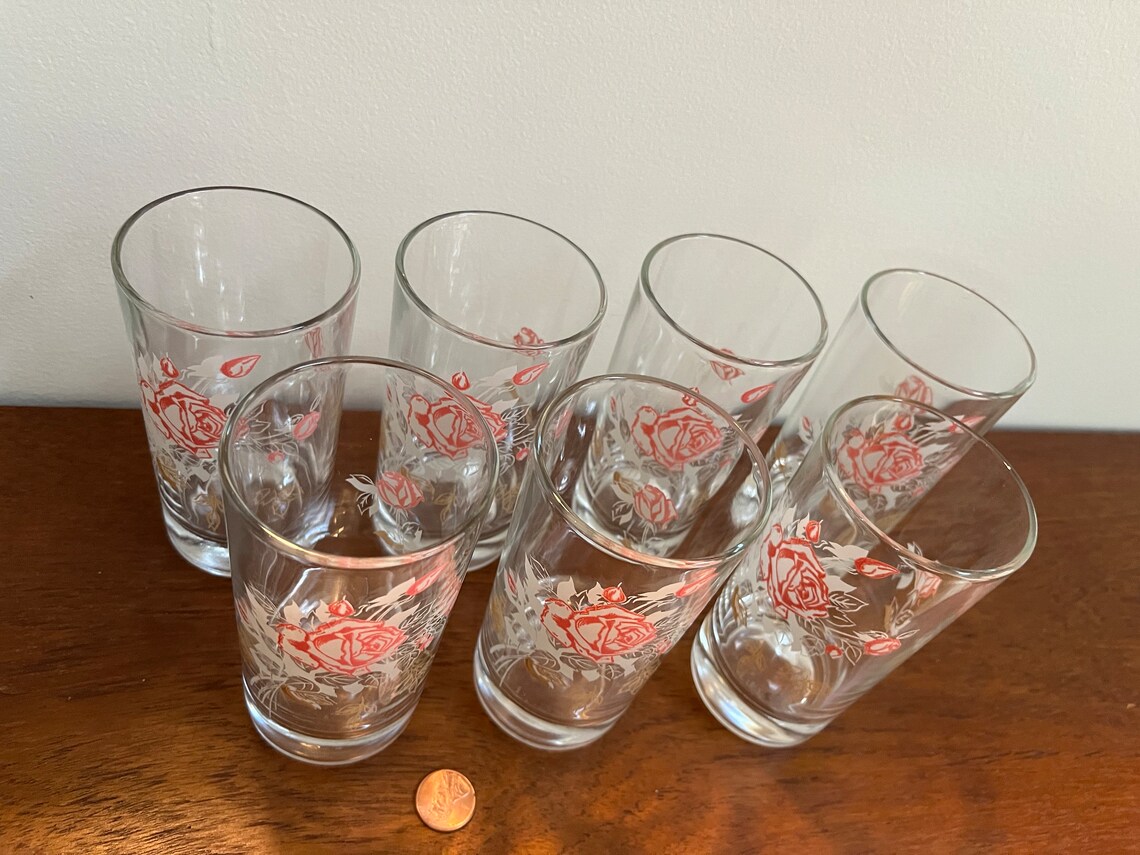 Melmac Dinnerware (boonton) Vintage Set of 7 Petite Water Glasses ...