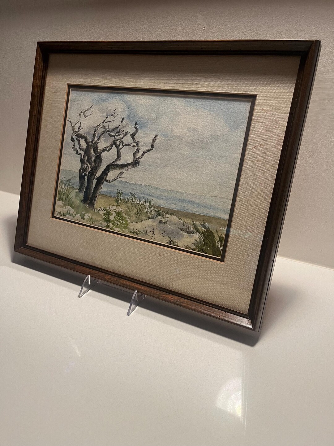 Weale (mary Jo) Original 1977 Watercolor Painting of Coastal Dunes With ...