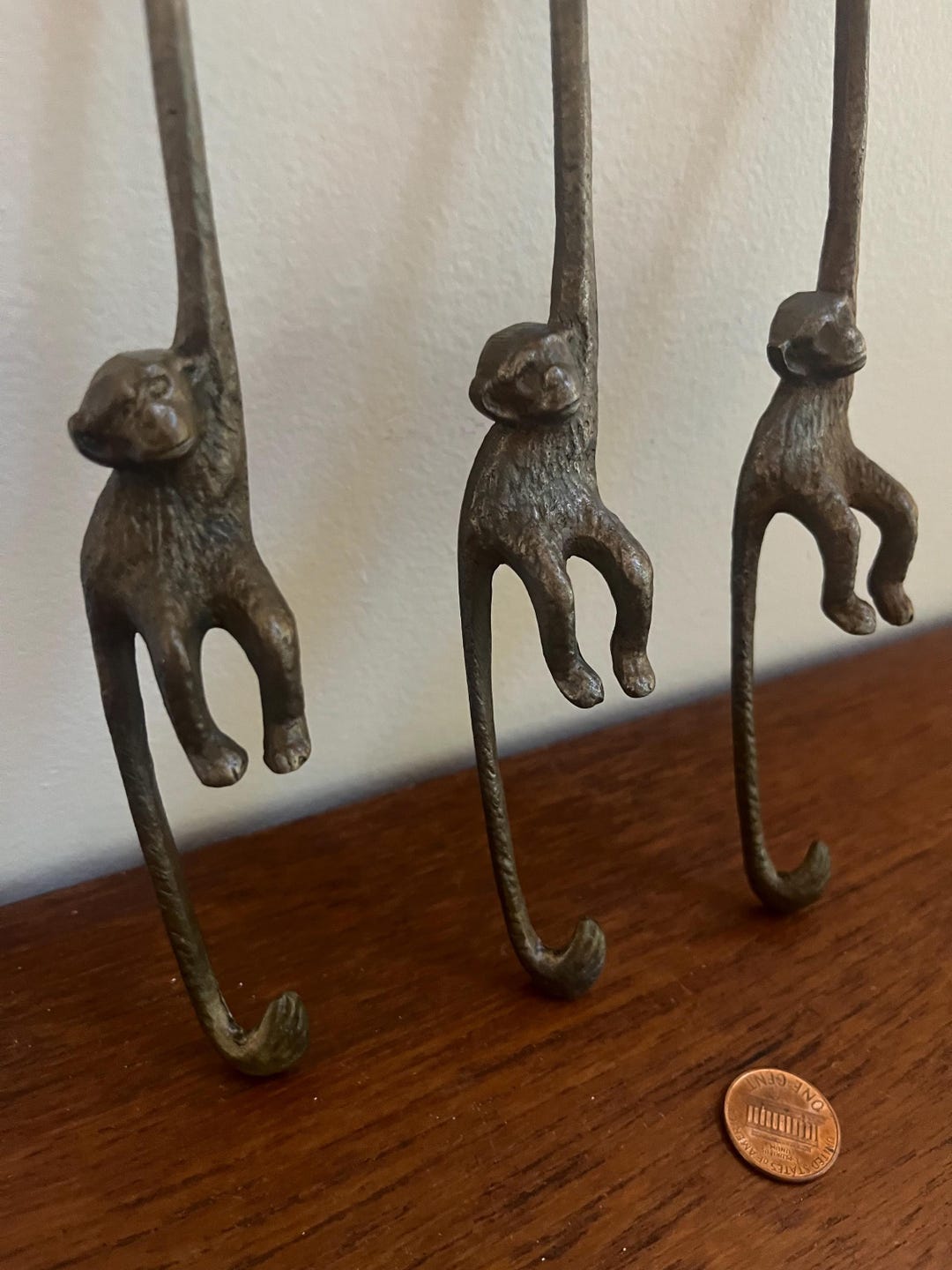 Korean Set of 3 Vintage Solid Brass S-shaped Hooks Shaped Like Hanging ...