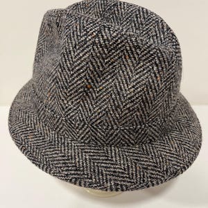 Pendleton Vintage Tweed Herringbone Fedora Hat 100% Wool Size 7 3/8th New Old Stock Original ...