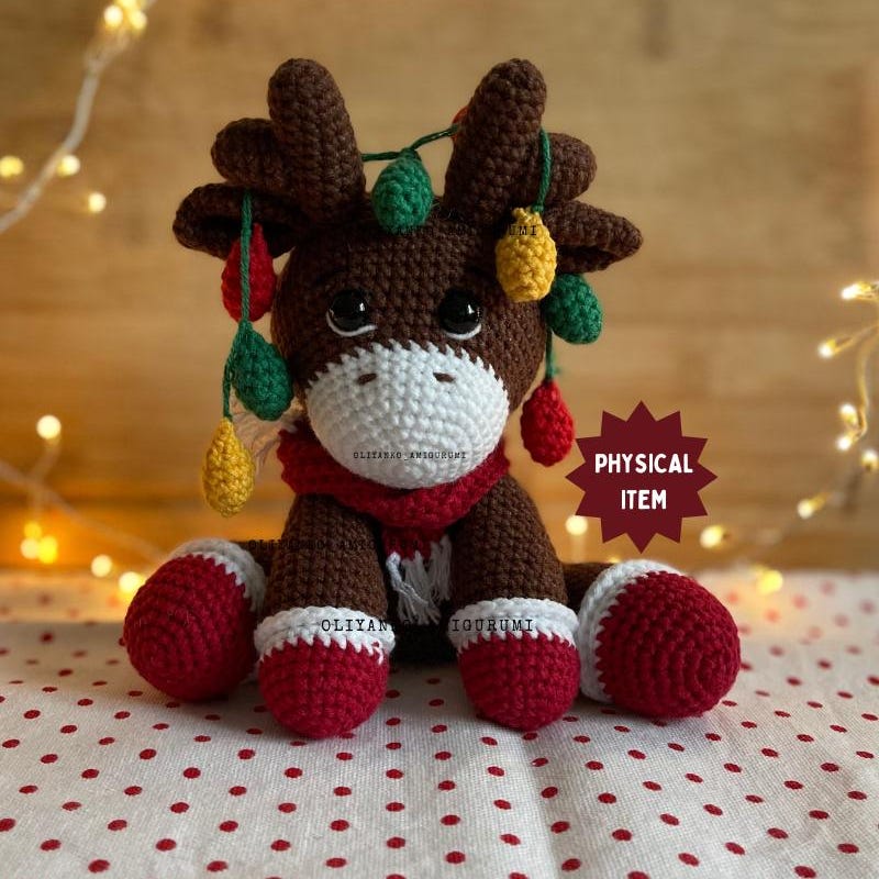 Stuffed Reindeer - Etsy