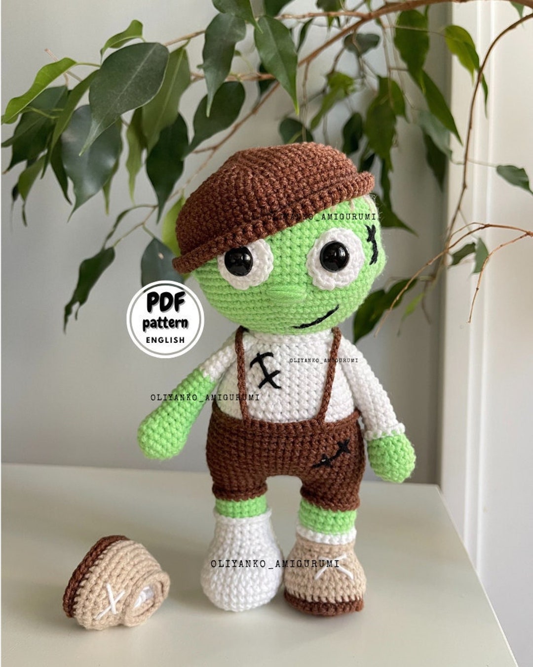 Zombie Crochet Pattern PDF, Halloween Amigurumi Pattern, DIY Crafts ...