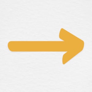 Camino De Santiago Sticker - Classic Yellow Arrow Sticker Small and ...