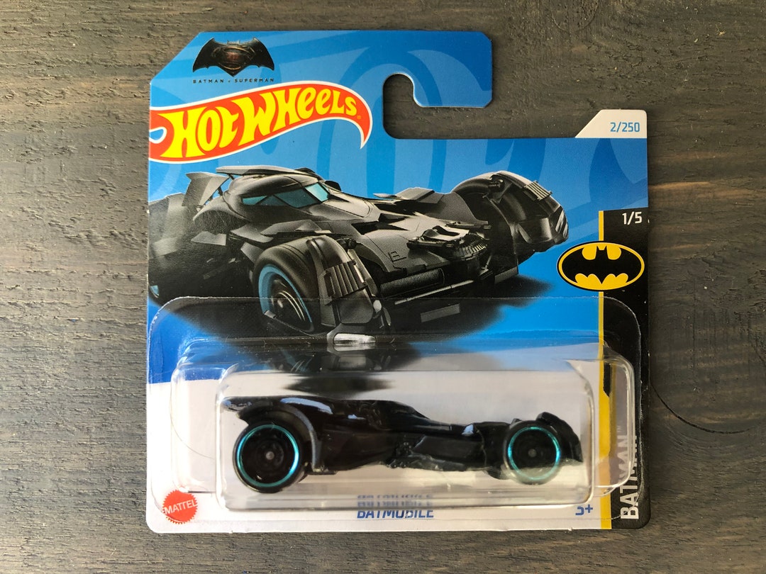 Batman Batmobile Black Mattel HOT WHEELS Batman Cartoon Movie 1:64 ...