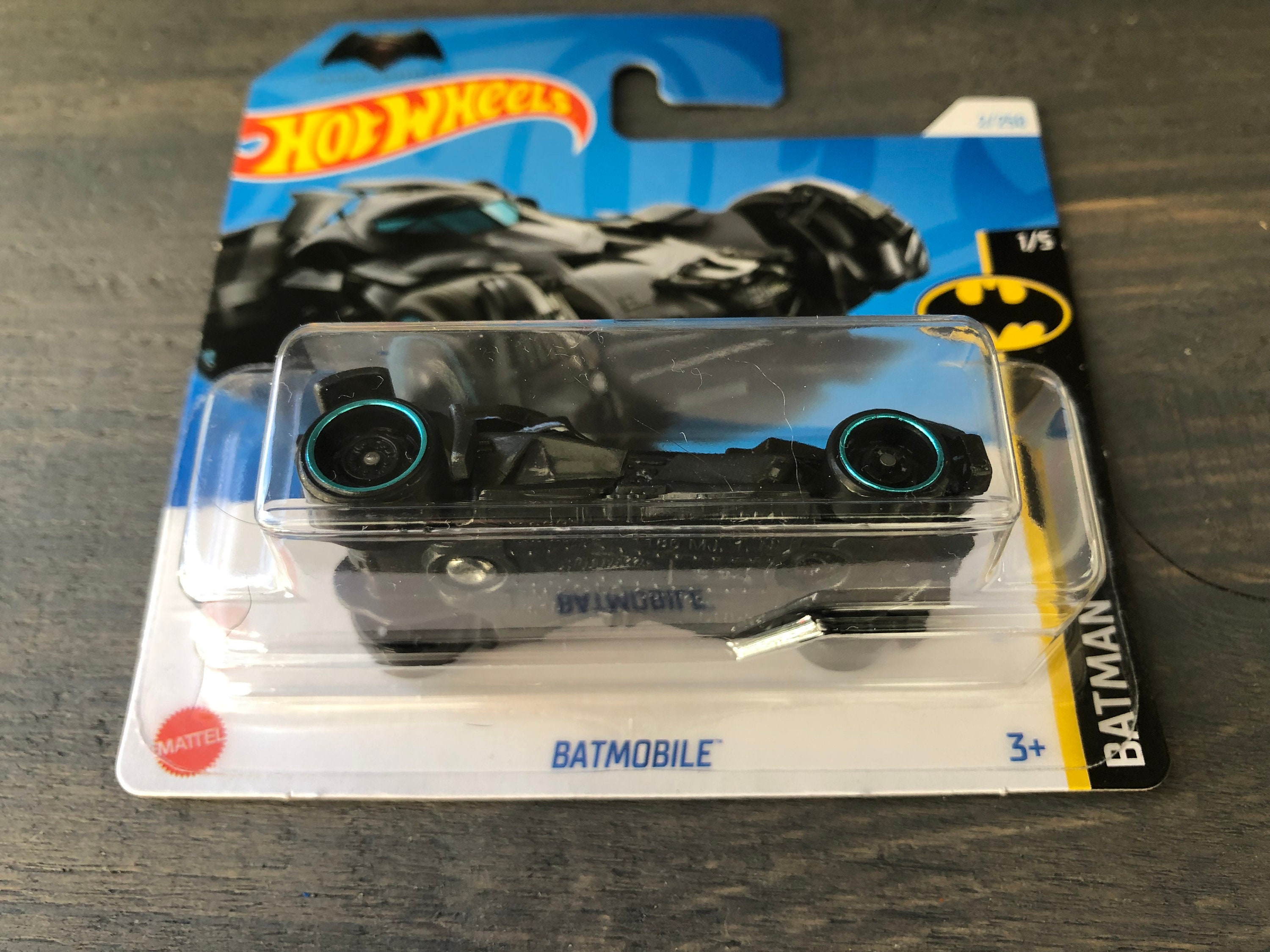 Batman Batmobile Black Mattel HOT WHEELS Batman Cartoon Movie 1:64 ...