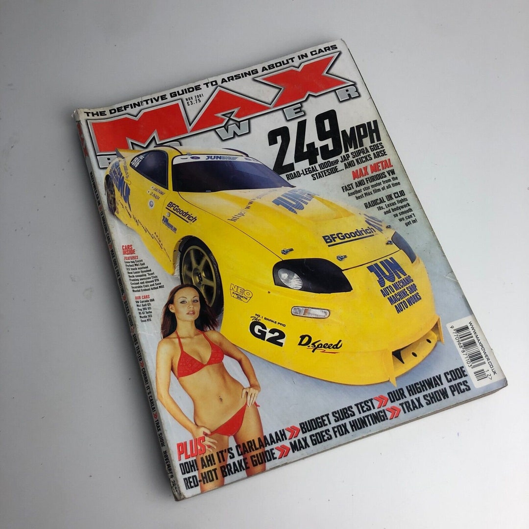Vintage MAX POWER Magazine Journal 2001 Nov Issue 11 Modified Tuning ...