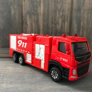 Volvo Firetruck Rescue Red MSZ City Die Cast 1:72 Car Scale - Etsy