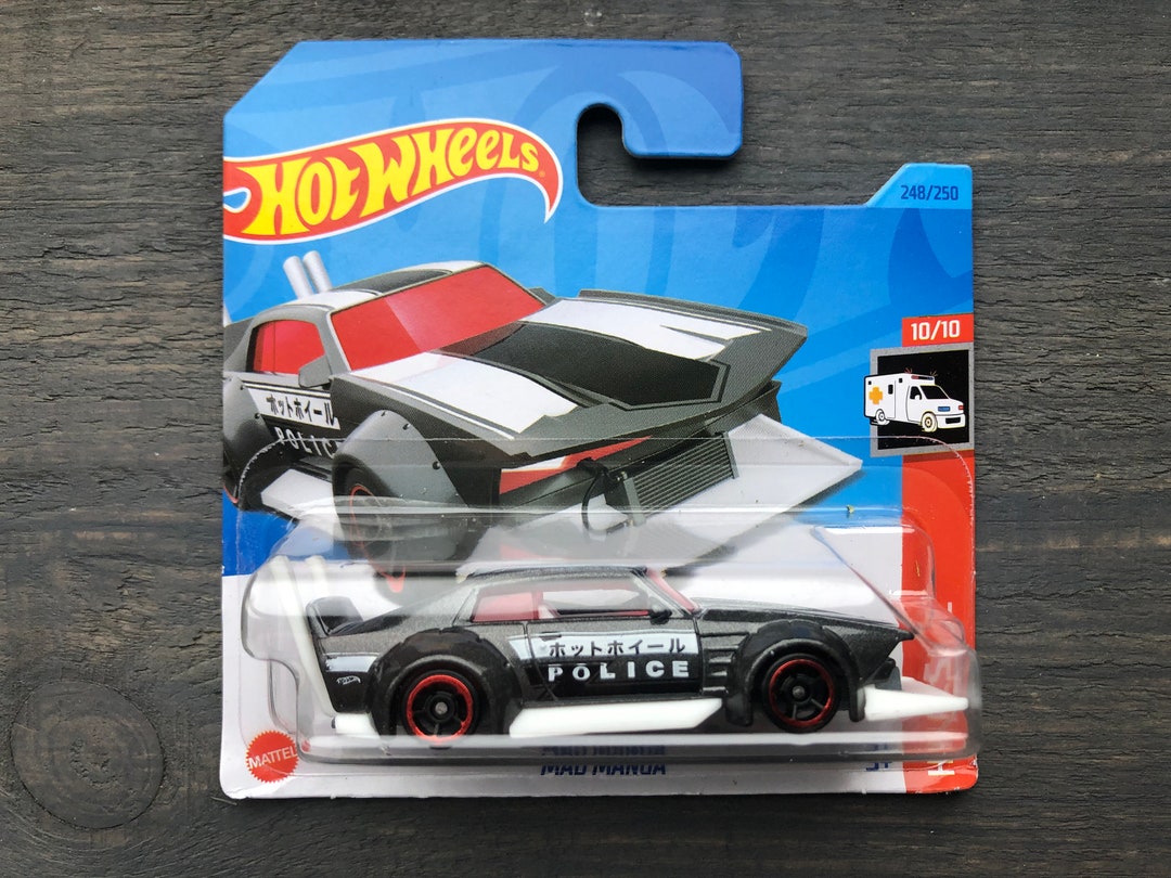 Mad Manga Japan Police JDM Art Mattel HOT WHEELS Rescue 1:64 Miniature ...
