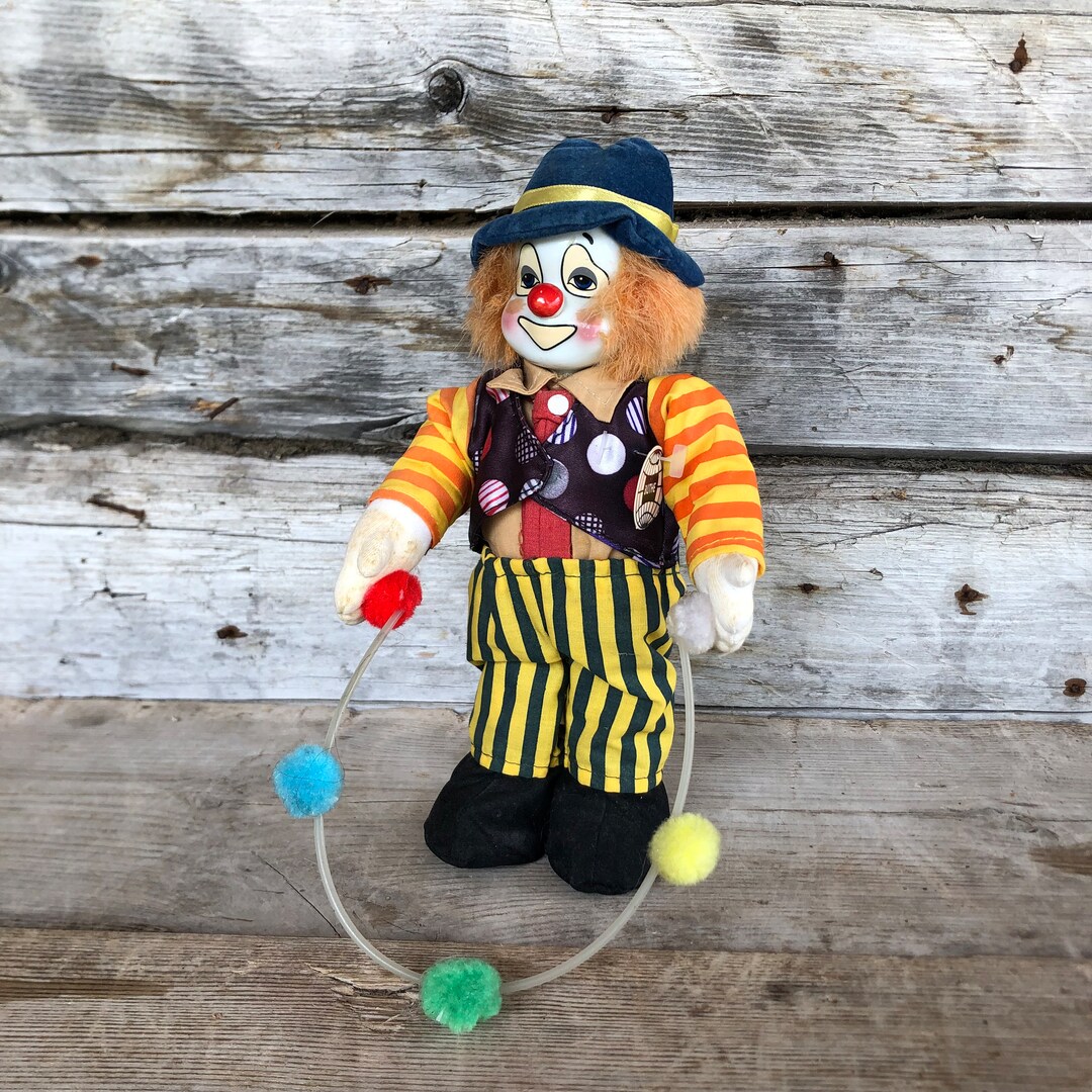 BUTHE Vintage Collectible Art Toy Circus Clown Figurine Doll - Etsy