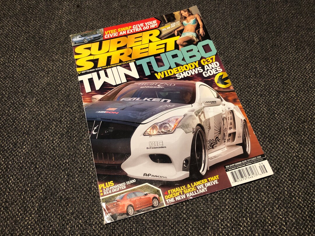 Super Street Magazine Magazine 2008 September Issue 9 Modified - Etsy
