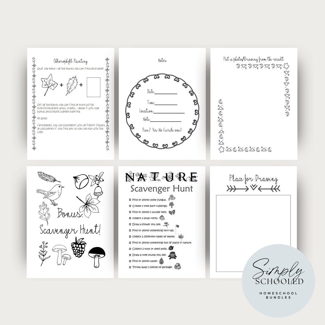 Camping, Nature Activity Book, Summer Activity, Printable - Etsy
