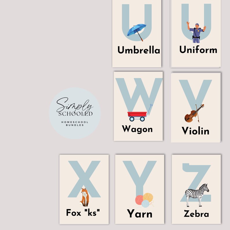 Alphabet Flashcards, Long Vowel Cards, Homeschool, Preschool ...