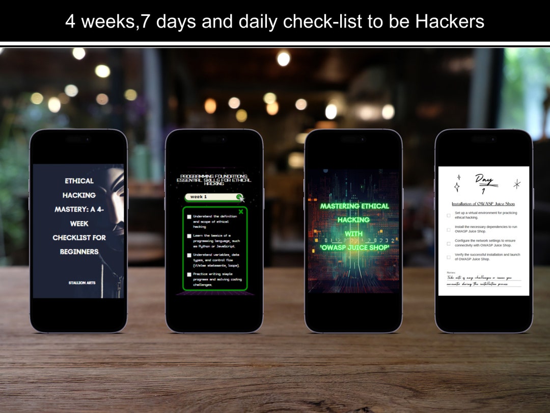 All-in-one Ethical Hacking Checklist Bundle - Master Cybersecurity - Etsy