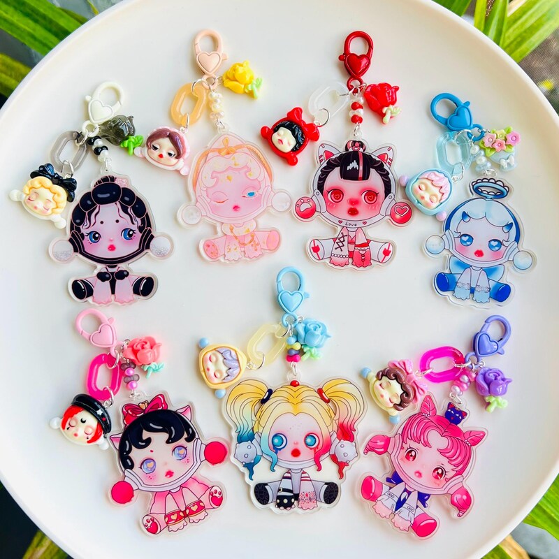 Skullpanda Keychain - Etsy