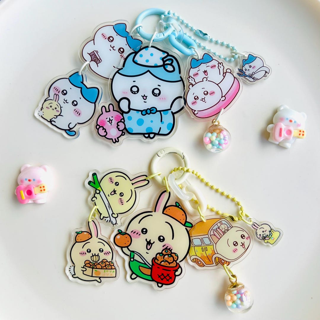 Hachiware/usagi Characters Phonecharm Phonestrap Keychain Bagcharm ...