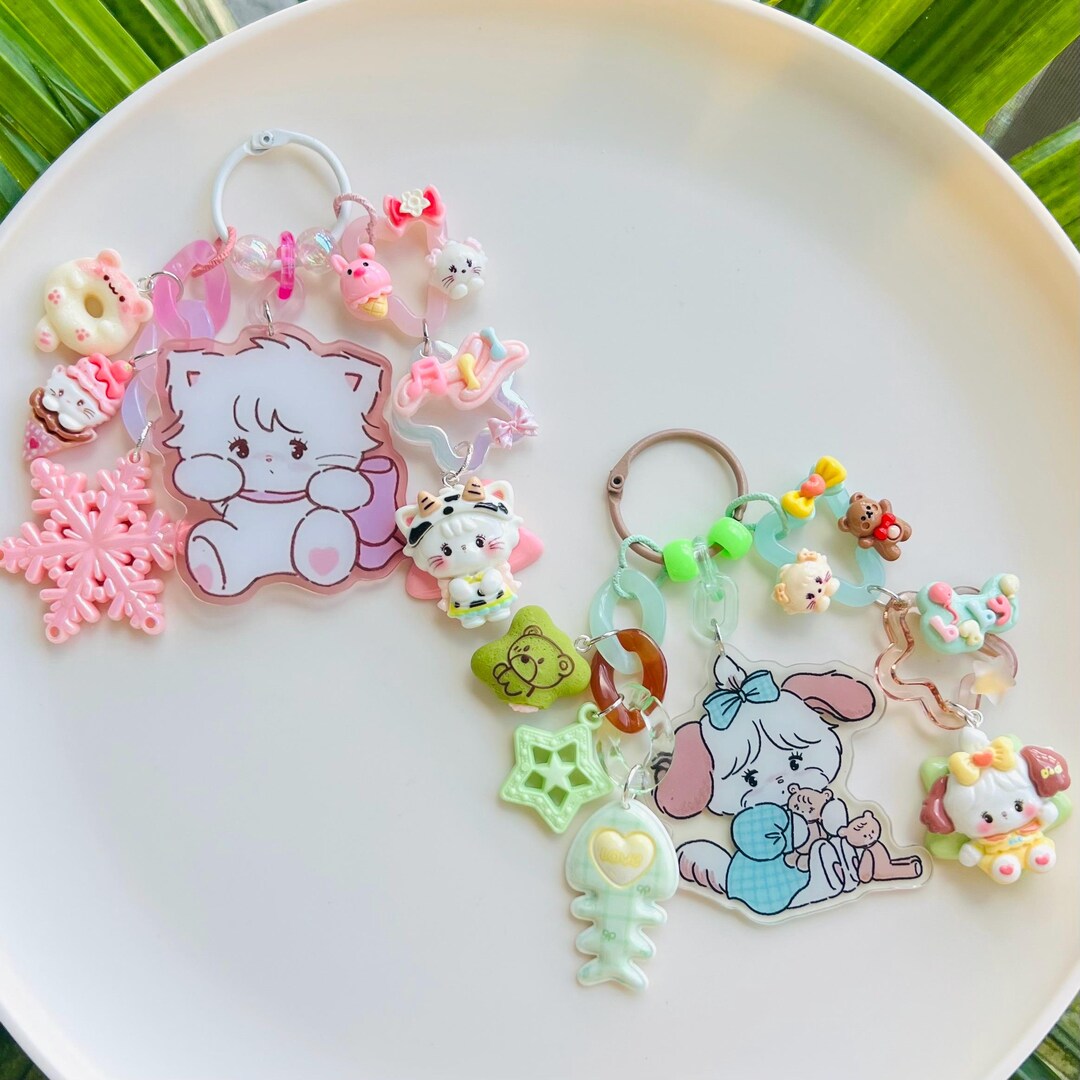 Mikko Illustrations Charms Keychain Pursecharm - Etsy