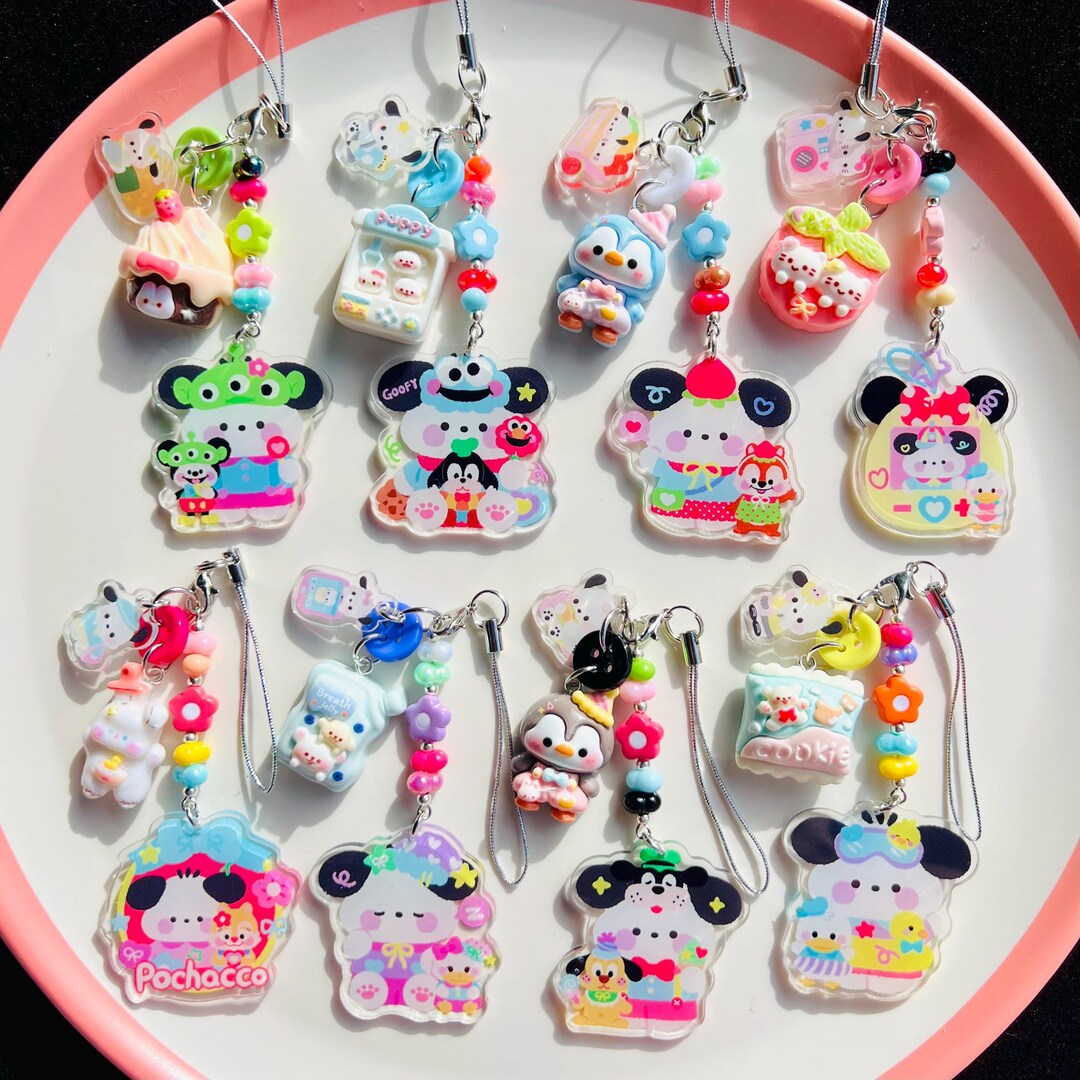 Pochacco & Friends Acrylic Phonecharm Phonestrap Keychain Bagcharm ...