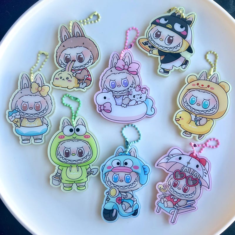Labubu Keychain - Etsy