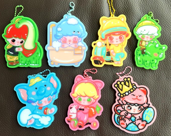 Popmart DIMOO Figure Huge Acrylic Sheets Double Sided Paint Shaker ...