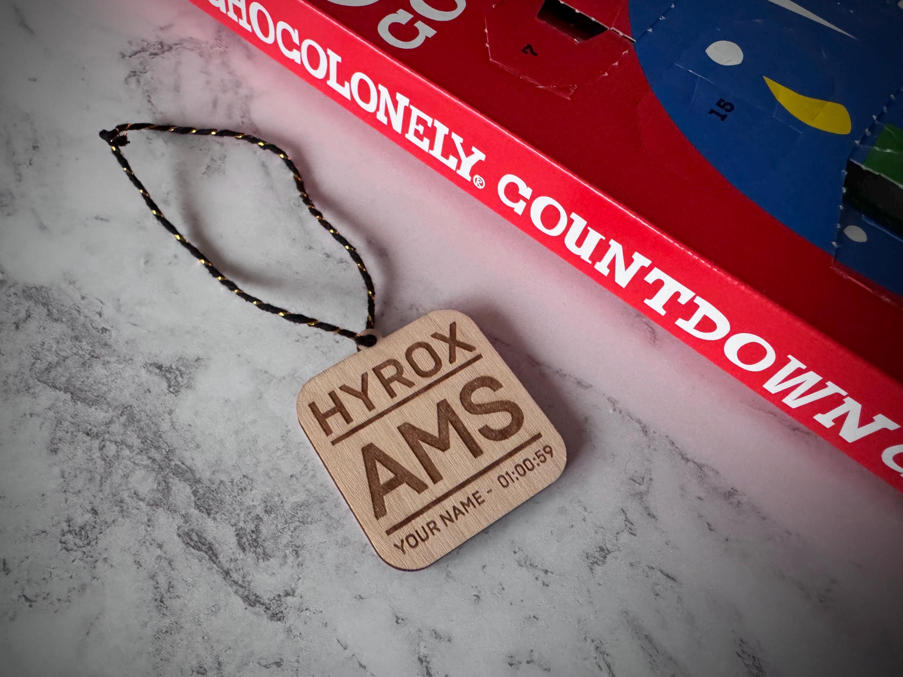 HYROX PATCH STYLE | Christmas Decoration | Black and Yellow String - Etsy