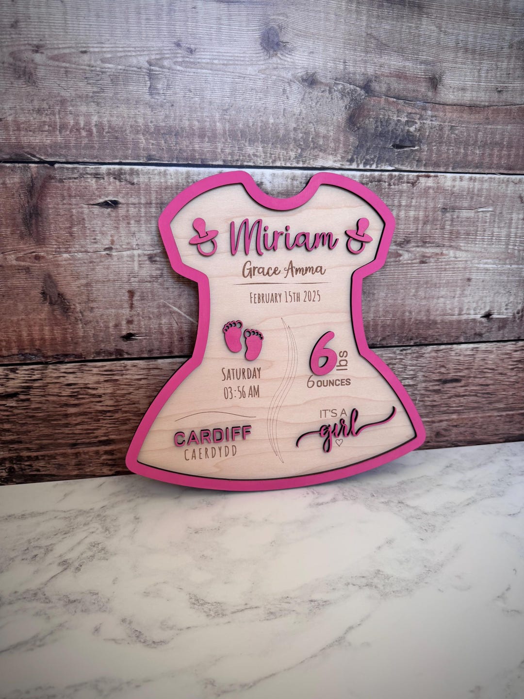 Personalised Baby Grow Frame | New Baby Keepsake | Nursery Decor - Etsy