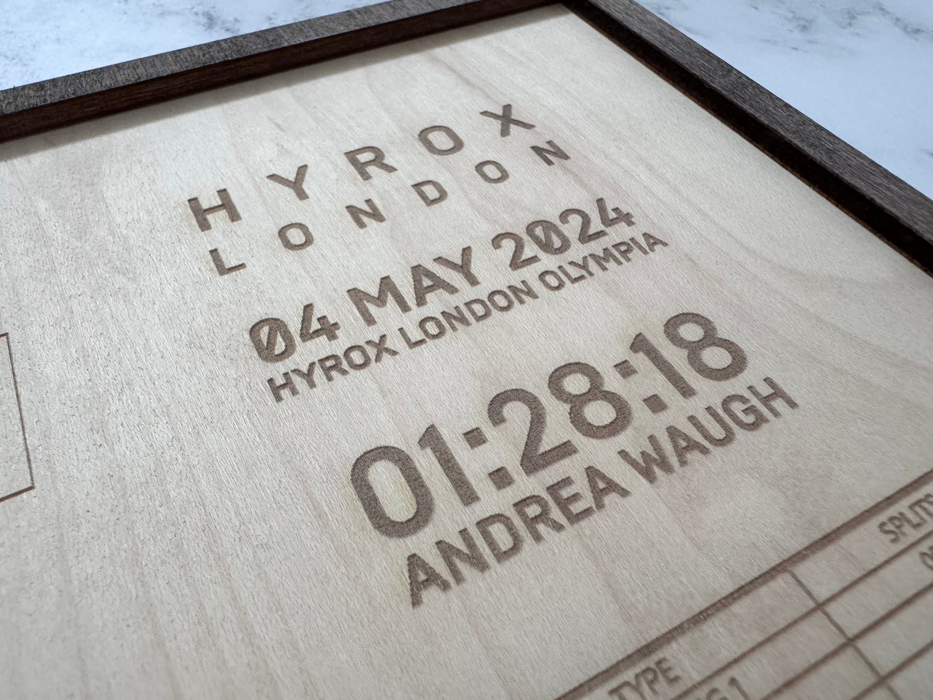 HYROX VENUE FRAME - Custom Wooden Venue Map of Any Hyrox Course With ...