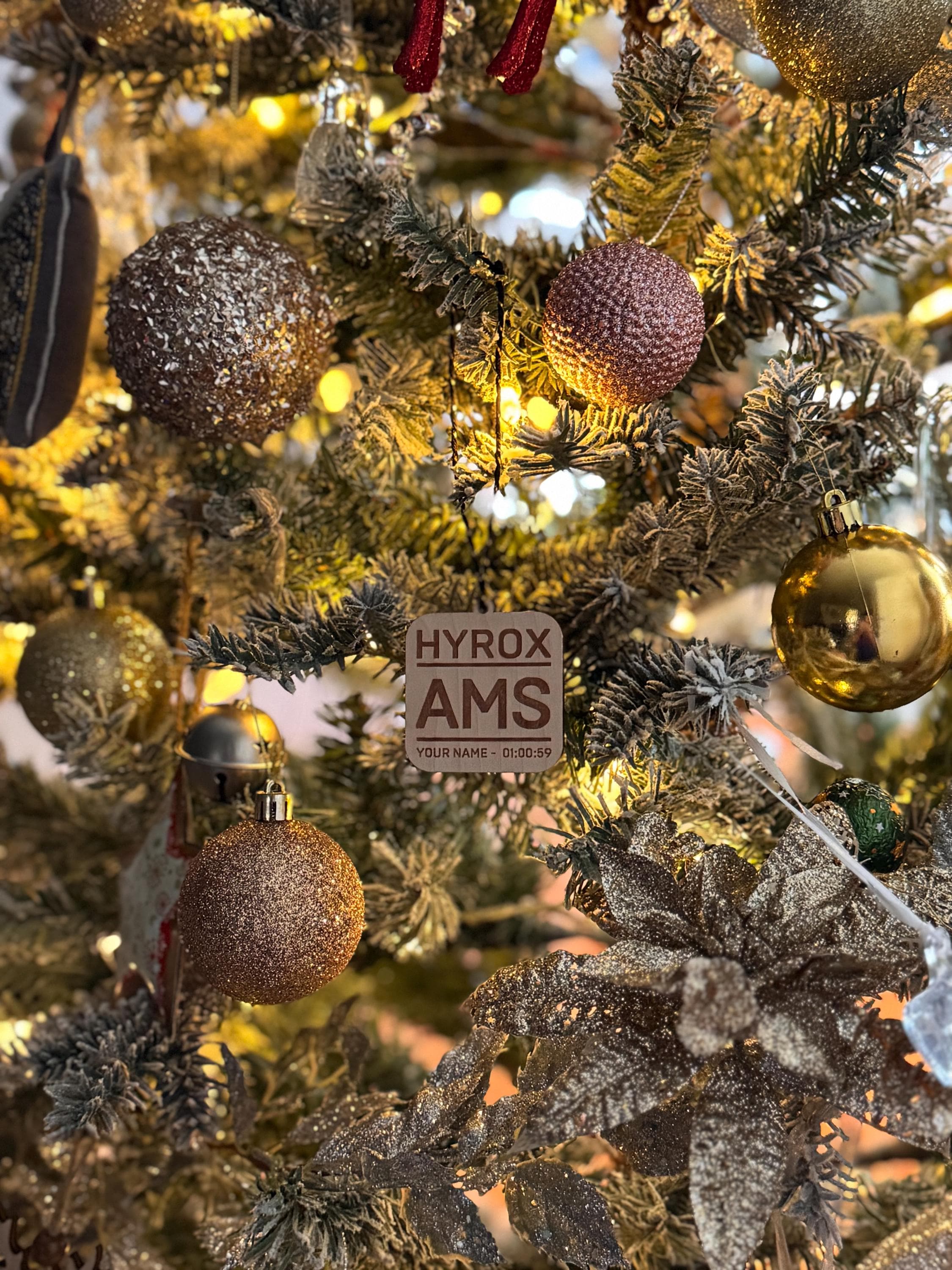 HYROX PATCH STYLE | Christmas Decoration | Black and Yellow String - Etsy