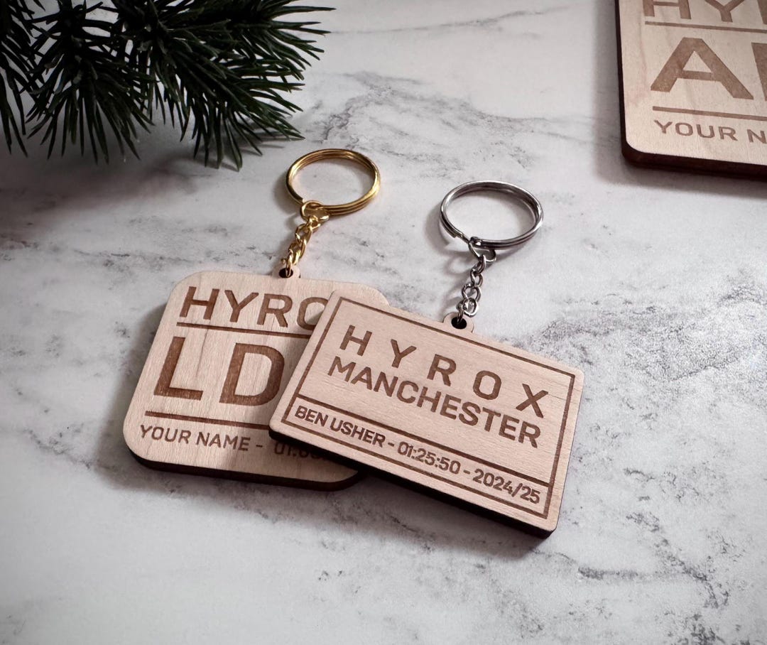 Hyrox Patch Style Keyring | Personalised Hyrox Key Chain - Etsy