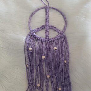 Macrame Peace Sign - Hippie Decor - Home Decor - Wall Hanging - Boho ...