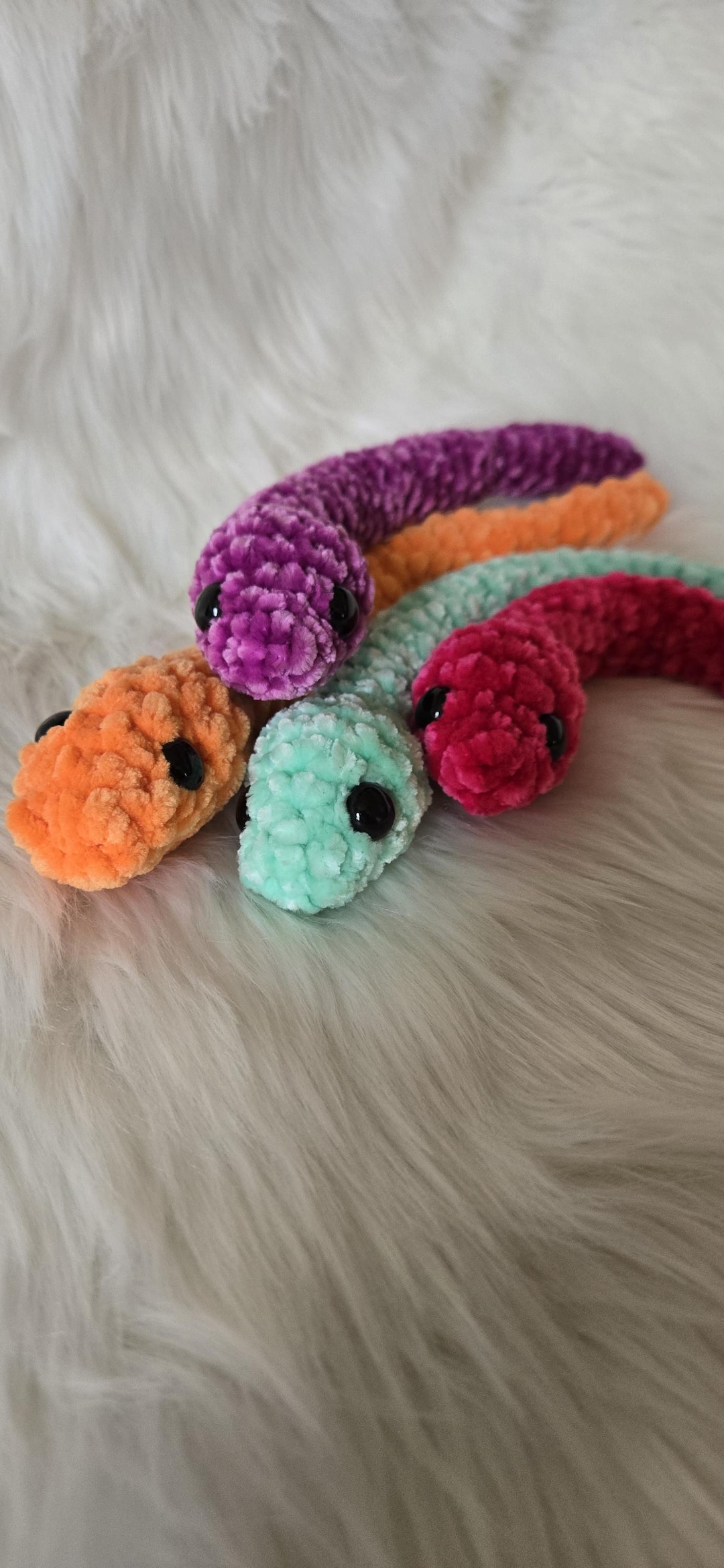 Handmade Crochet Snakes • Small, Soft, and Cuddly Buddy - Etsy