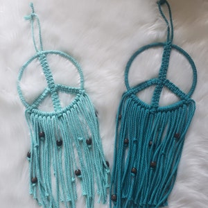 Macrame Peace Sign - Hippie Decor - Home Decor - Wall Hanging - Boho ...