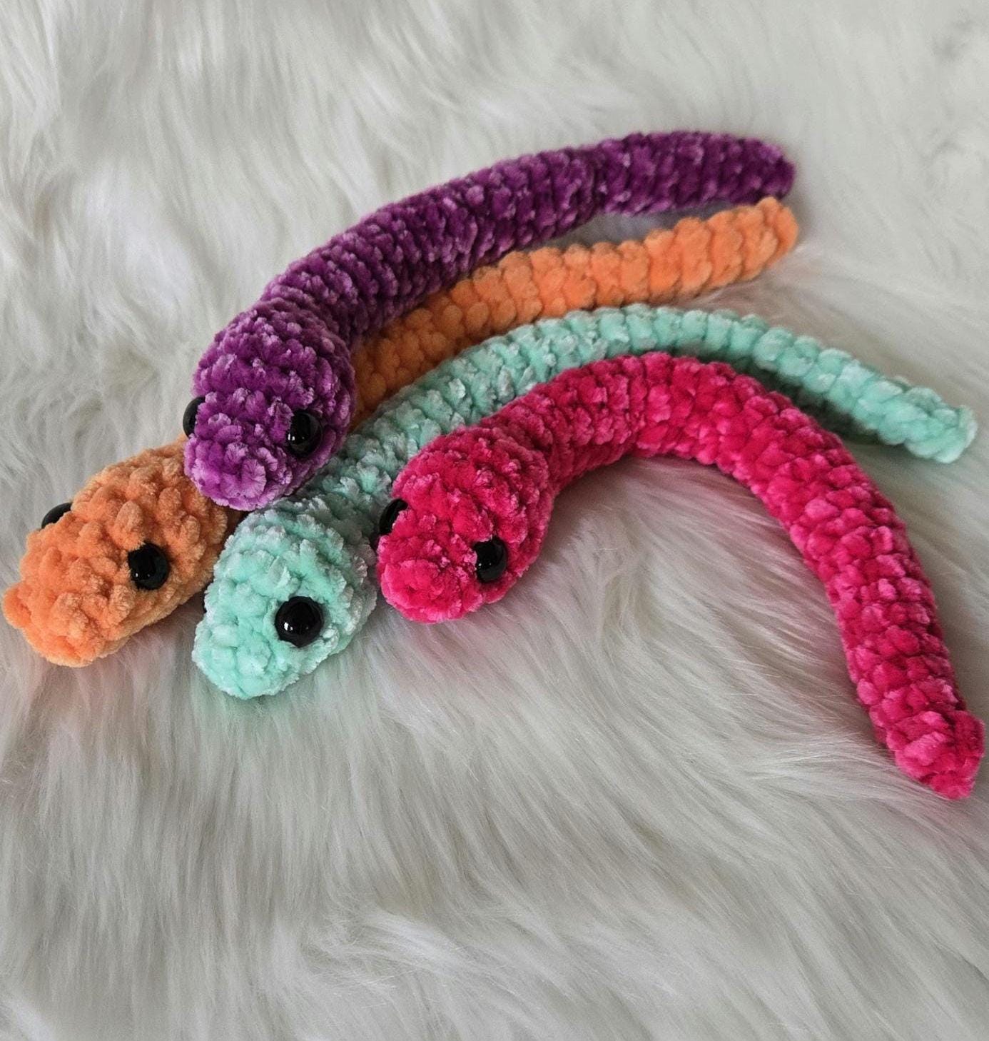 Handmade Crochet Snakes • Small, Soft, and Cuddly Buddy - Etsy