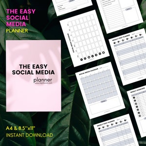 Printable Easy Social Media Planner - Etsy