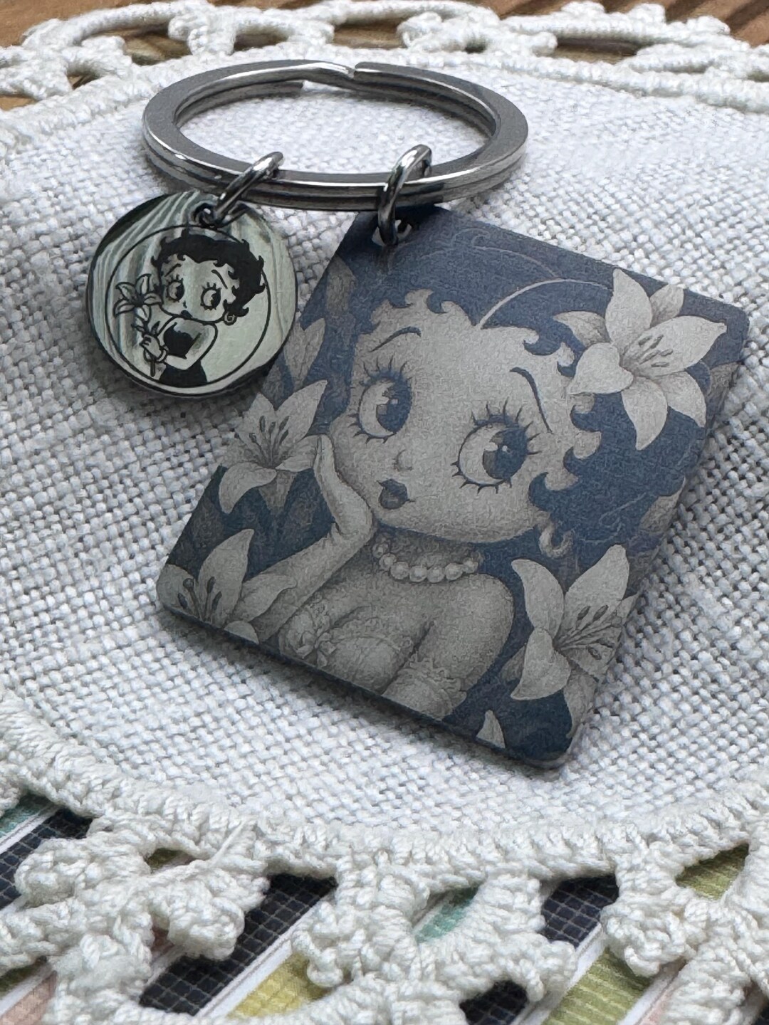 Lily Betty Boop Keychain - Etsy