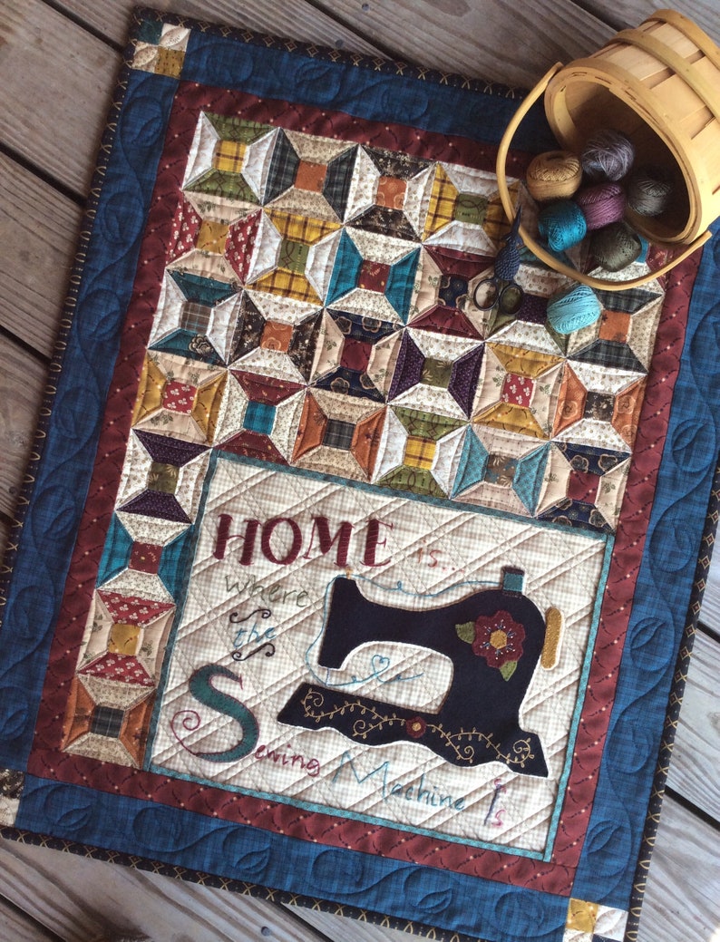 HOMESPUN APPEAL A Quilted and Wool Applique Pattern 24 X 30 - Etsy