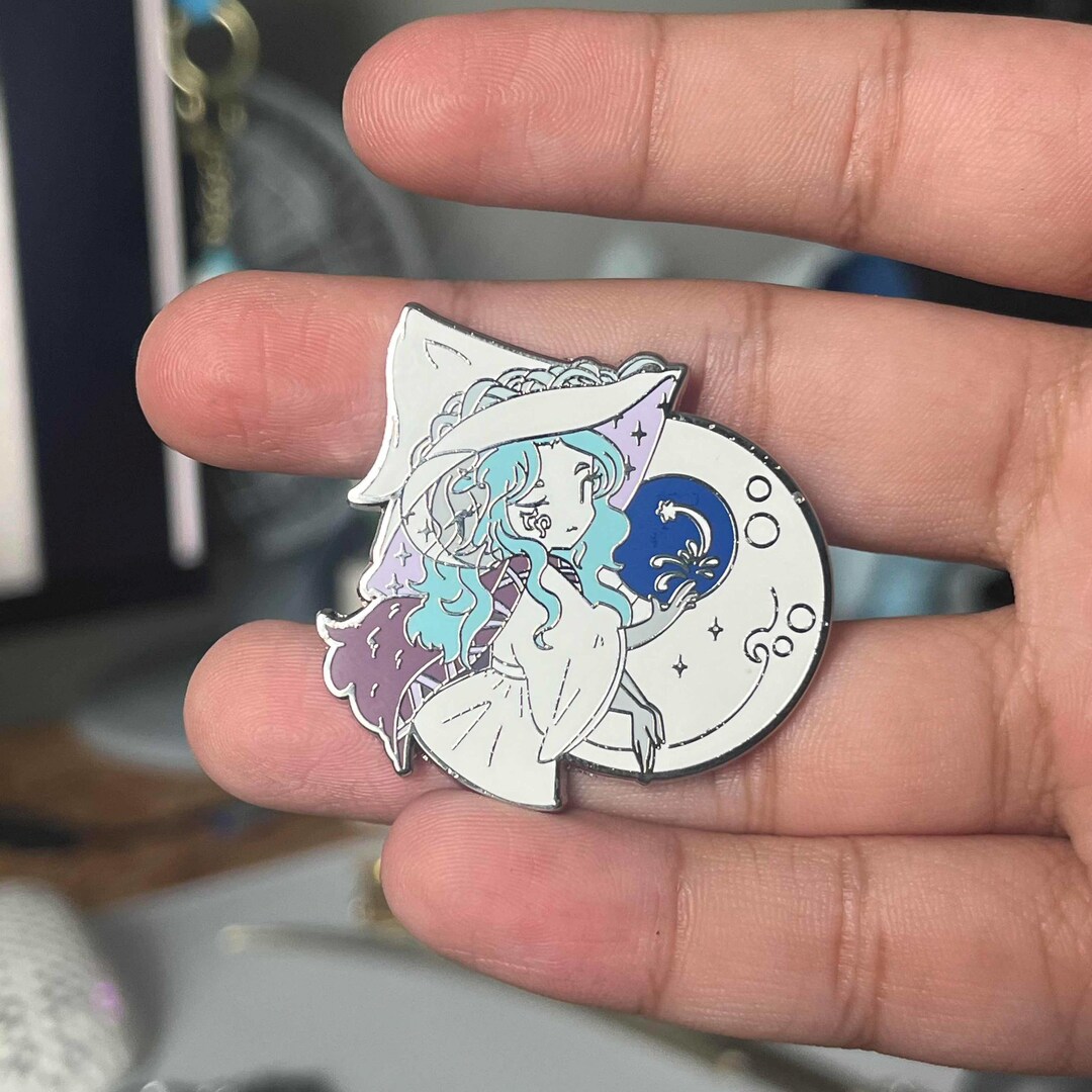 Elden Ring Inspired Cute Chibi Ranni the Witch Moon Pin High Quality ...