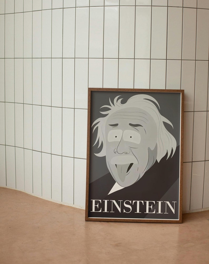 Albert Einstein South Park Print, Full Size Wall Art, High Quality ...