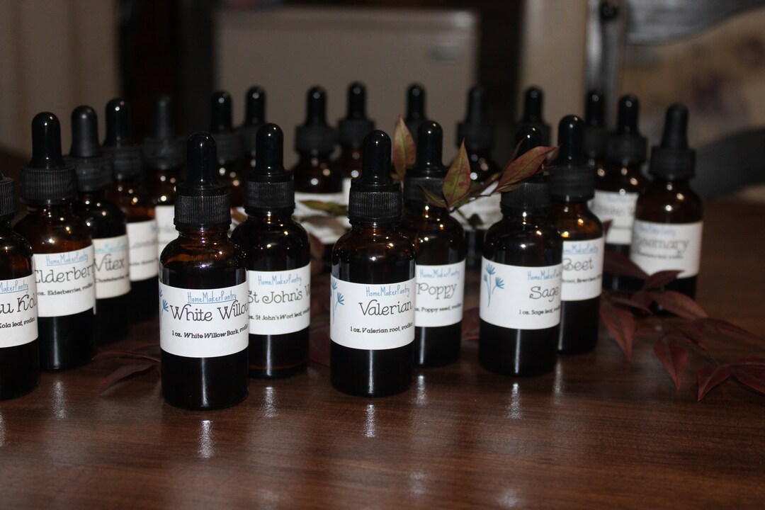 NEW 21 Tinctures, Sample Sizes Herbal Extracts, Apothecary GIFT SET ...