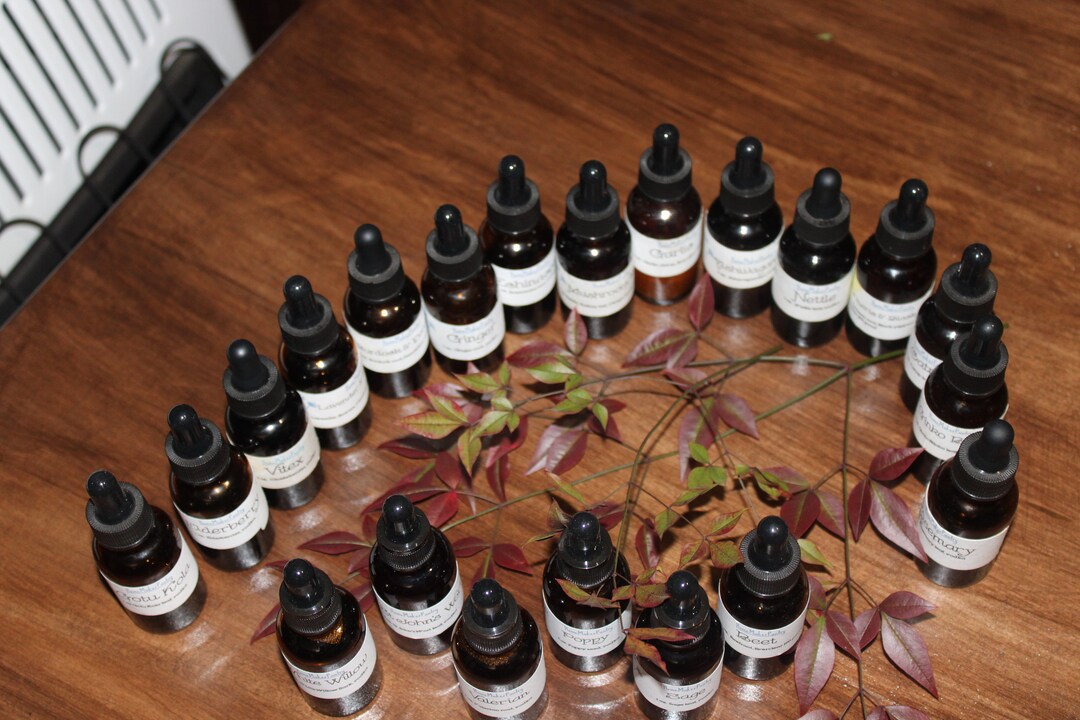 21 Tinctures Herbal Extracts Apothecary Gift Set Gift For Her Gifts